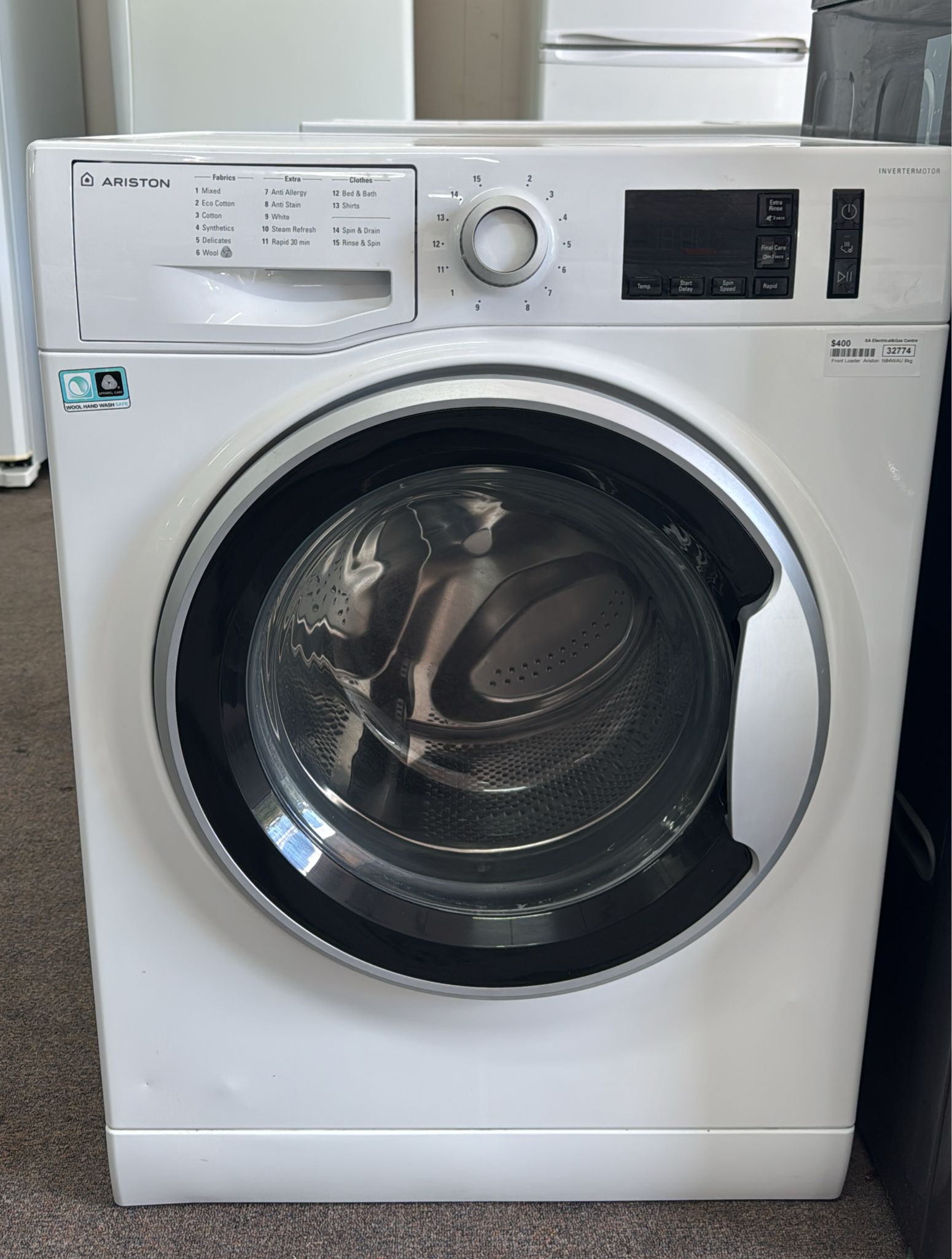 Ariston Front Loader Washing Machine 8kg, N84WAU (32774) – SA ...
