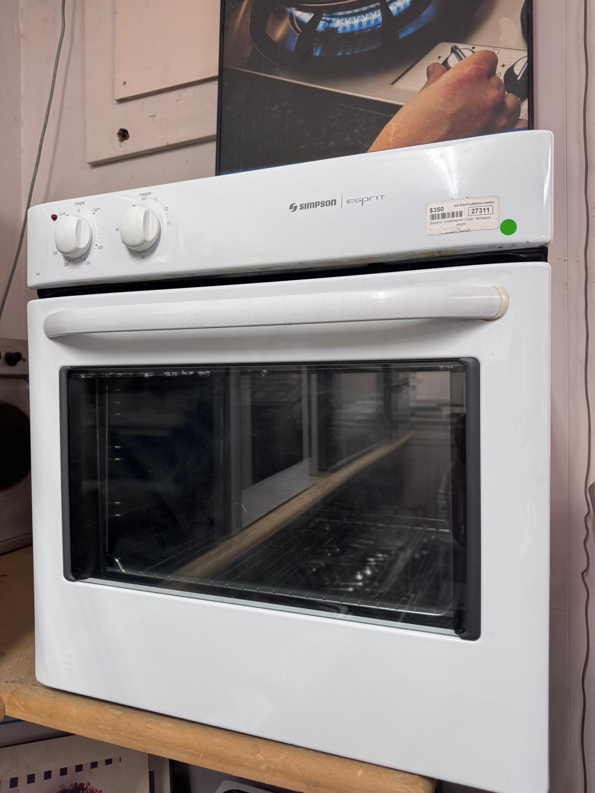 Simpson Electric Underbench Oven 60cm, Esprit (27311 RM1) – SA ...
